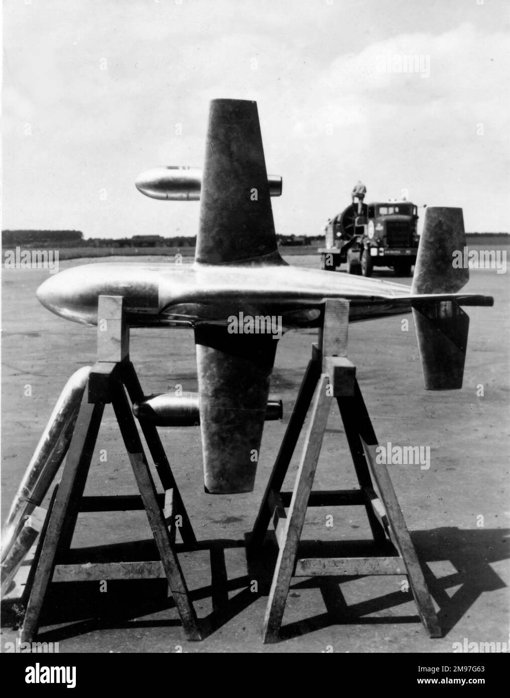 Messerschmitt Me 328 -seen in wind tunnell model form, it was designed ...