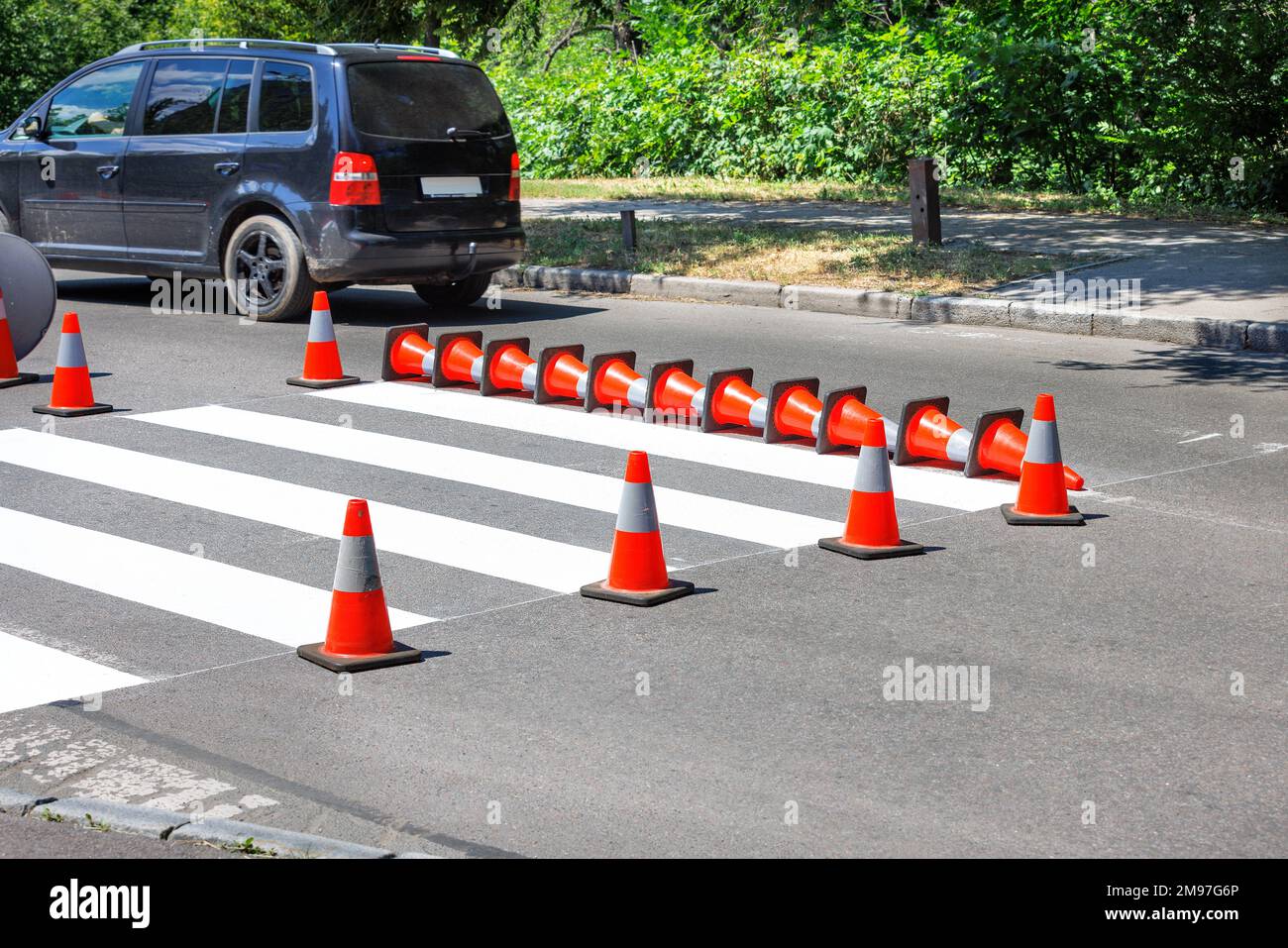 Pedestrian road markings hi-res stock photography and images - Alamy