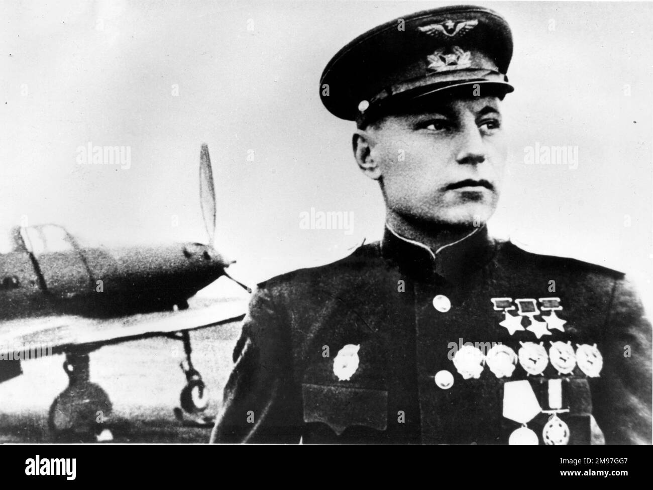 Pokryshkin, Alexander, pilot and Soviet P-39 ace Stock Photo - Alamy