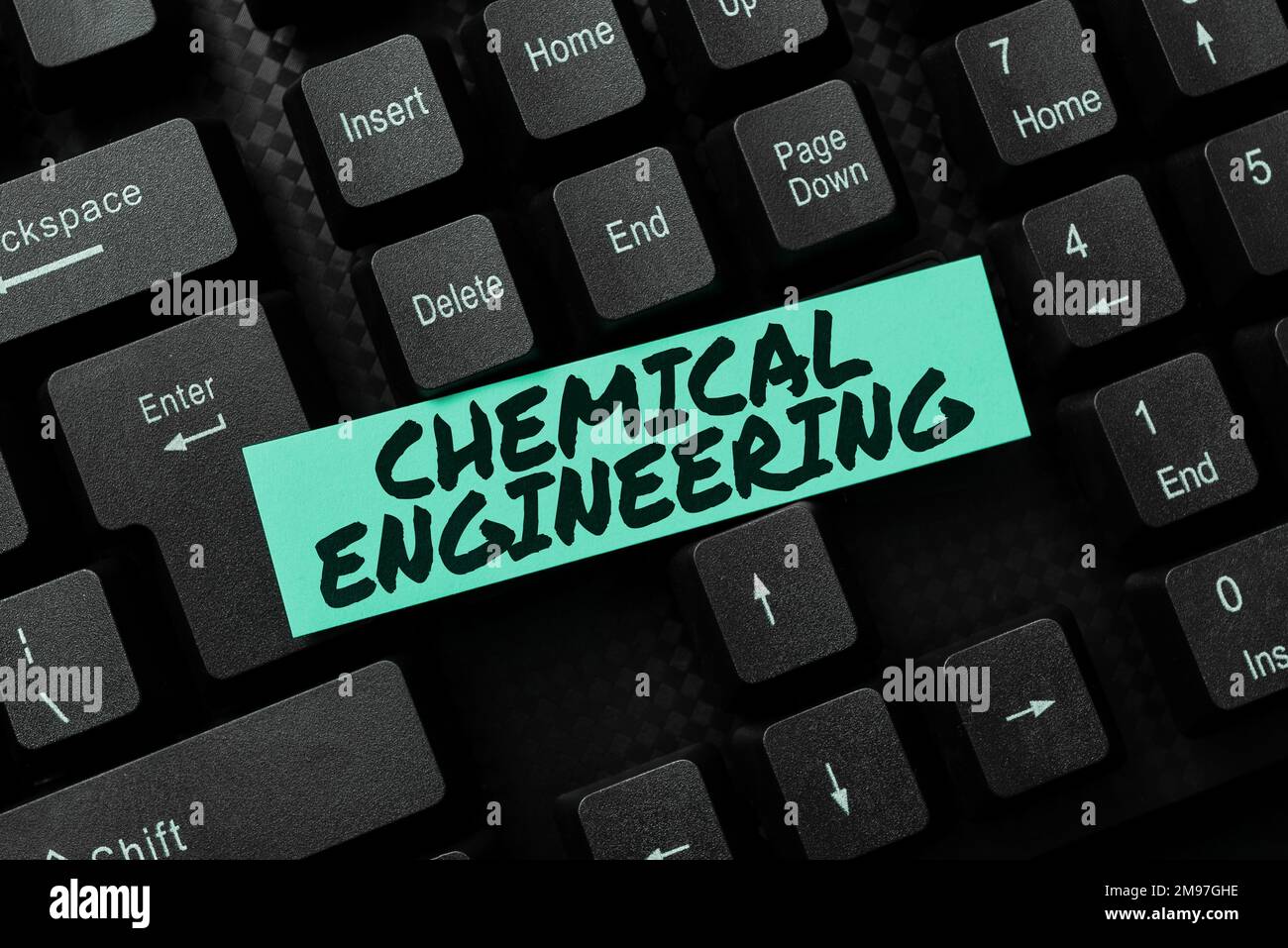 Writing displaying text Chemical Engineering. Business overview ...
