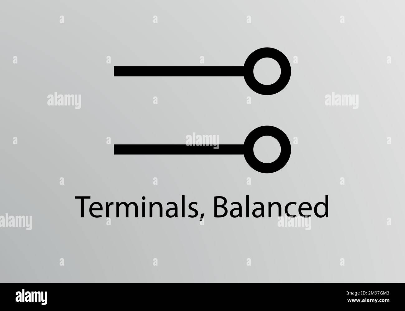 Terminal Balanced Symbol, Vector symbol design. Engineering Symbols ... Terminal Balanced Symbol, Vector symbol design. Engineering Symbols ...