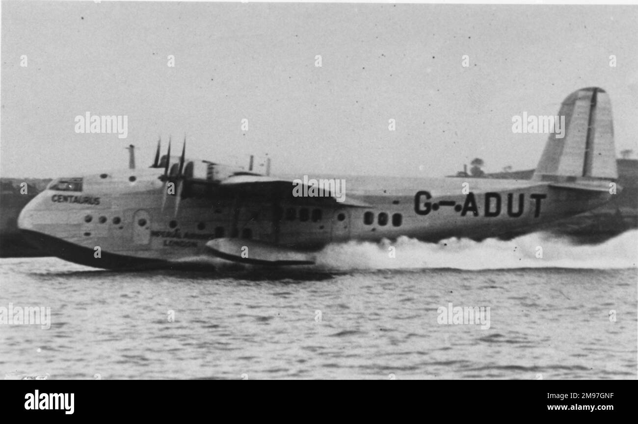Short S23 C Class Imperial, (side view, taking-off Stock Photo - Alamy