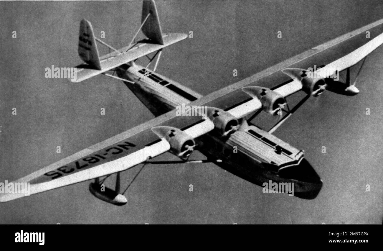 Sikorsky S-42 (forward view) aloft above Stock Photo - Alamy