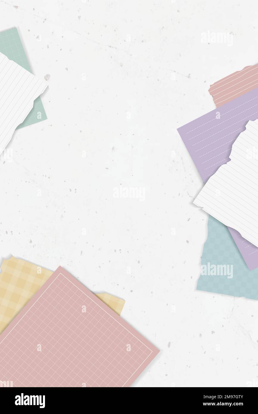 Colorful ripped note collection vector Stock Vector Image & Art - Alamy