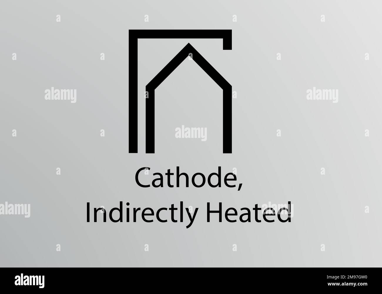 Cathode Indirectly Heated Engineering Symbol, Vector symbol design ...