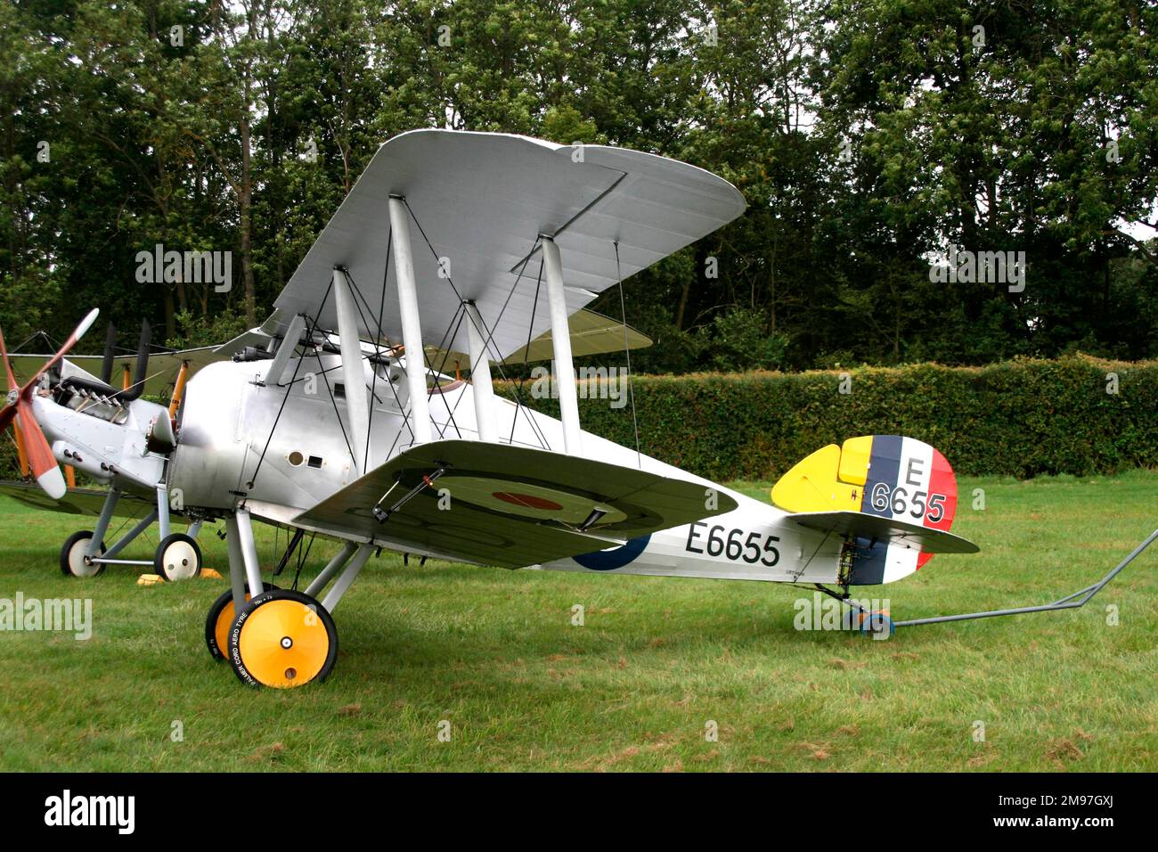 Sopwith 7F1 Snipe (side view, parked) with RAF RE 8 - Photo by Hugh W ...