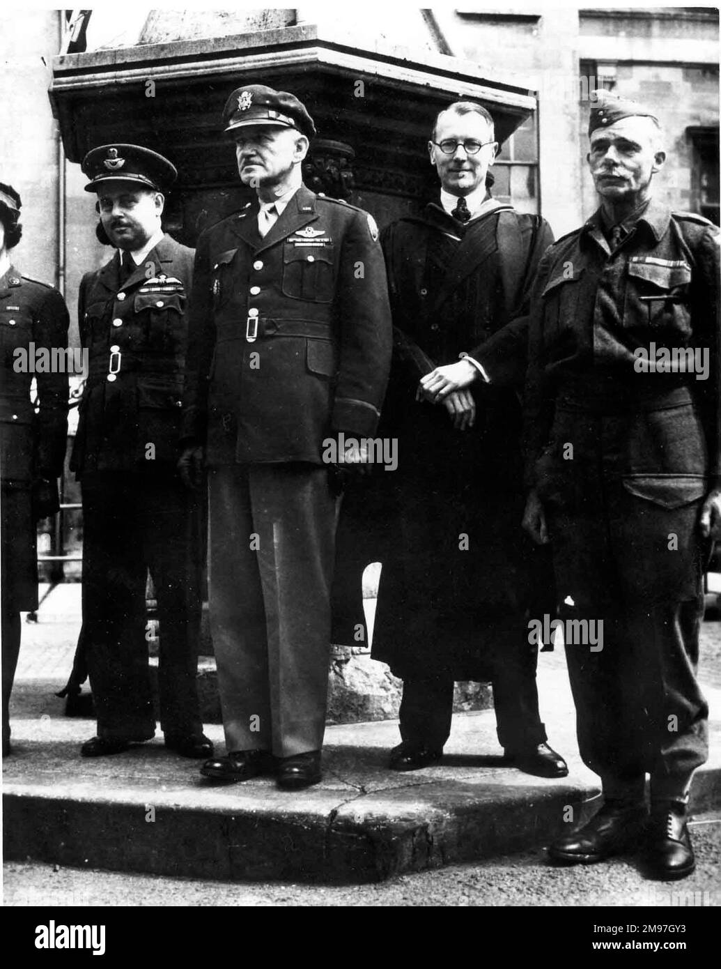 Spaatz, Carl, in 1940 ceremony -later Officer Commanding US 8th Air ...