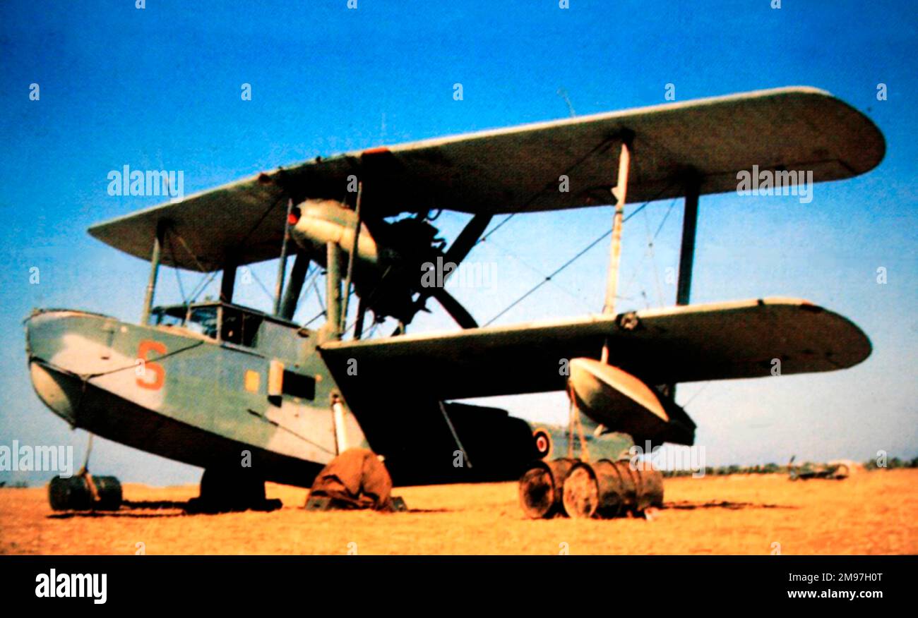 Supermarine Walrus -the standard Royal Navy catapult aircraft carried ...