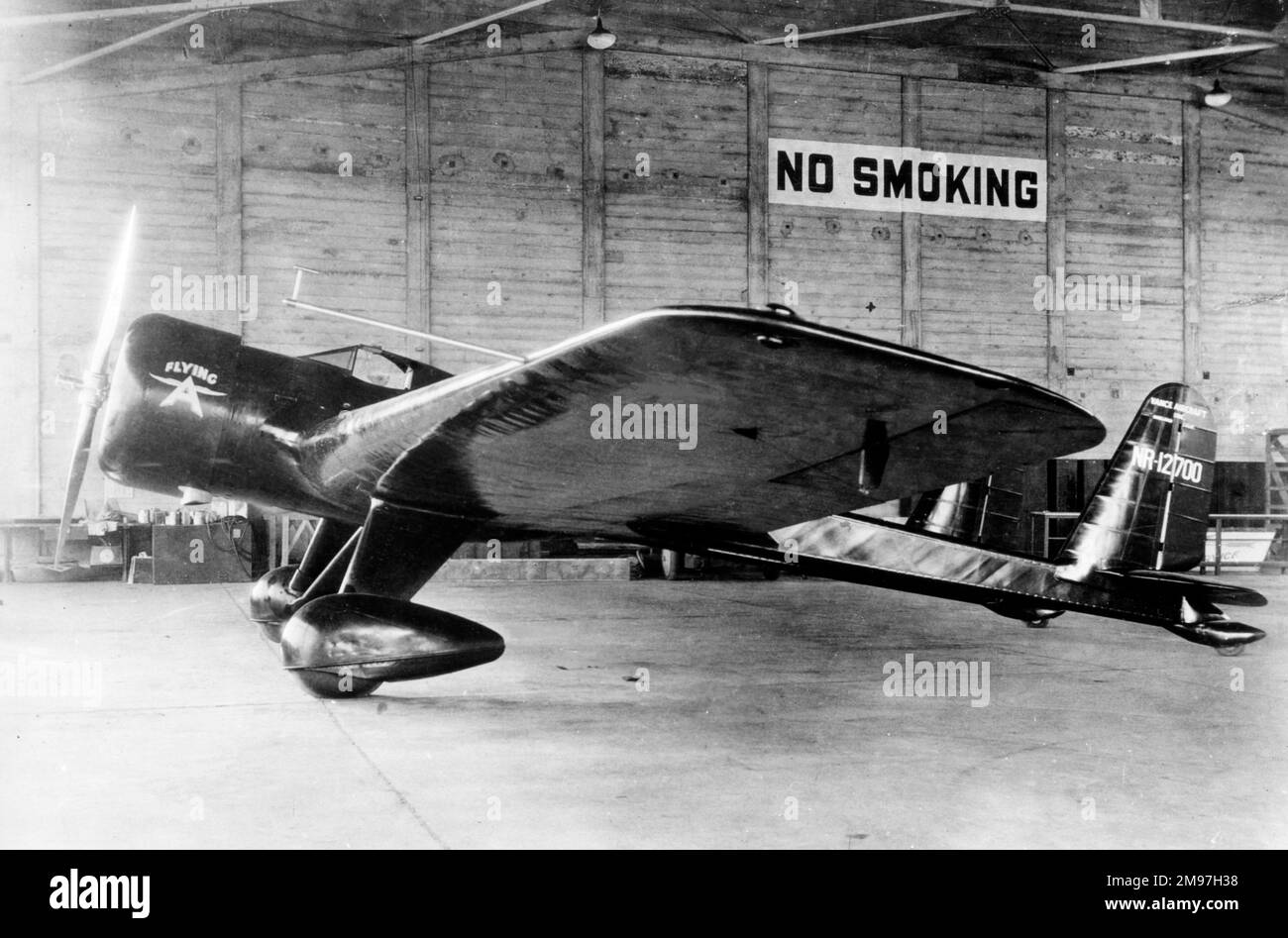 Vance Mailplane (side view) in hangar of NR-12700 Stock Photo - Alamy