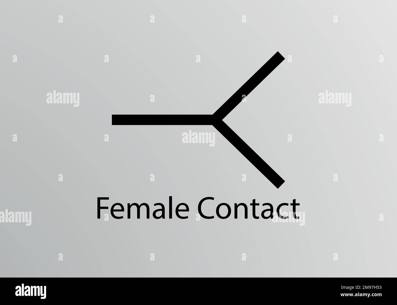 Female Contact Engineering Symbol, Vector symbol design. Engineering ...