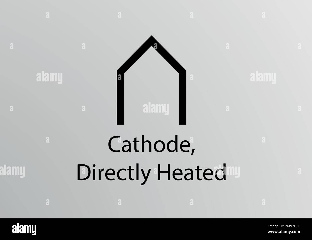 Cathode Directly Heated Engineering Symbol, Vector symbol design ...