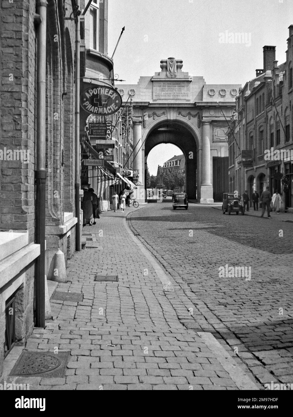 Menin Gate war memorial, Ypres, Belgium, dedicated to the British and ...