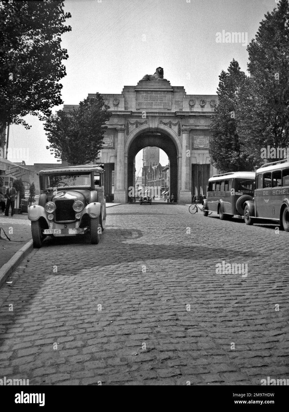 Menin Gate war memorial, Ypres, Belgium, dedicated to the British and ...