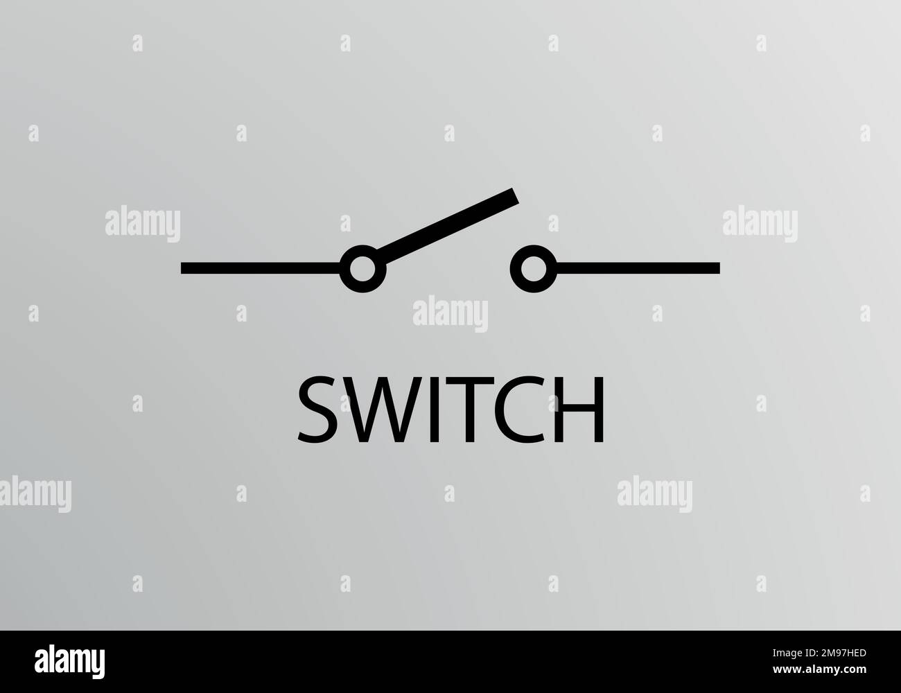 Switch Symbol, Vector symbol design. Engineering Symbols Stock Vector ...