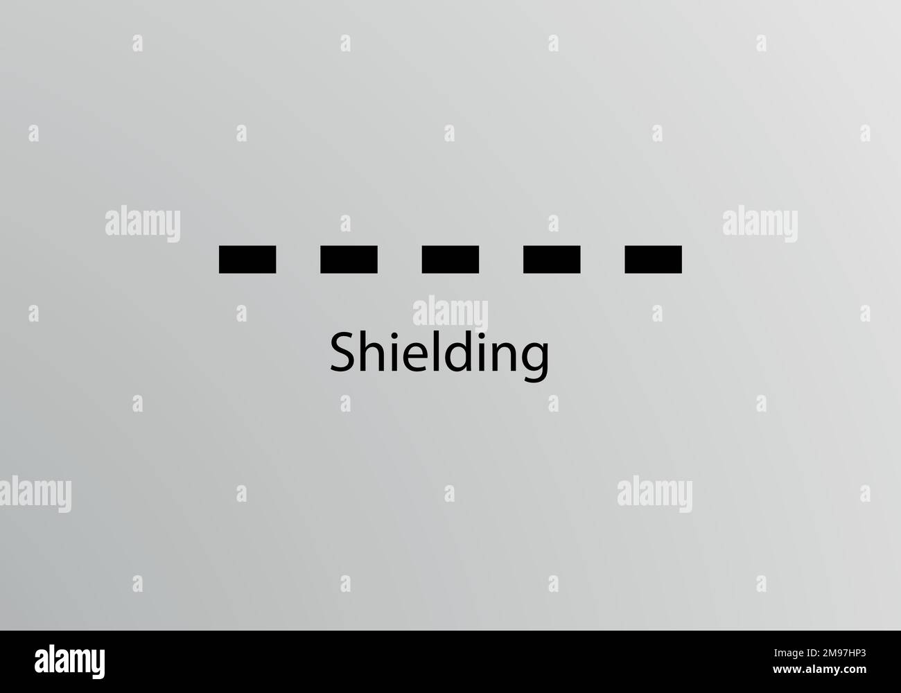 Shielding Symbol, Vector symbol design. Engineering Symbols Stock ...