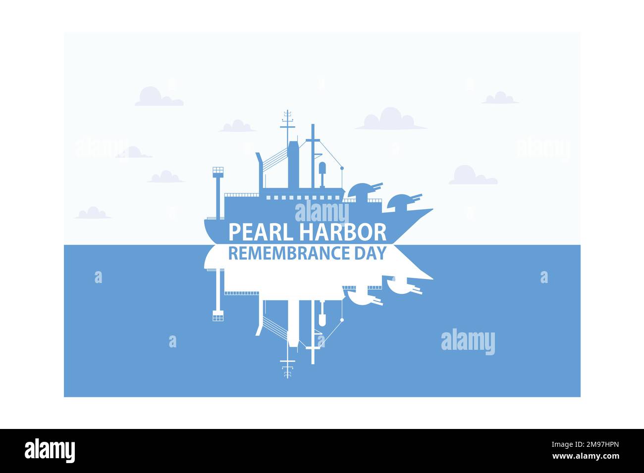 National Pearl Harbor Remembrance Day. December 7. Holiday concept. Template for background ...