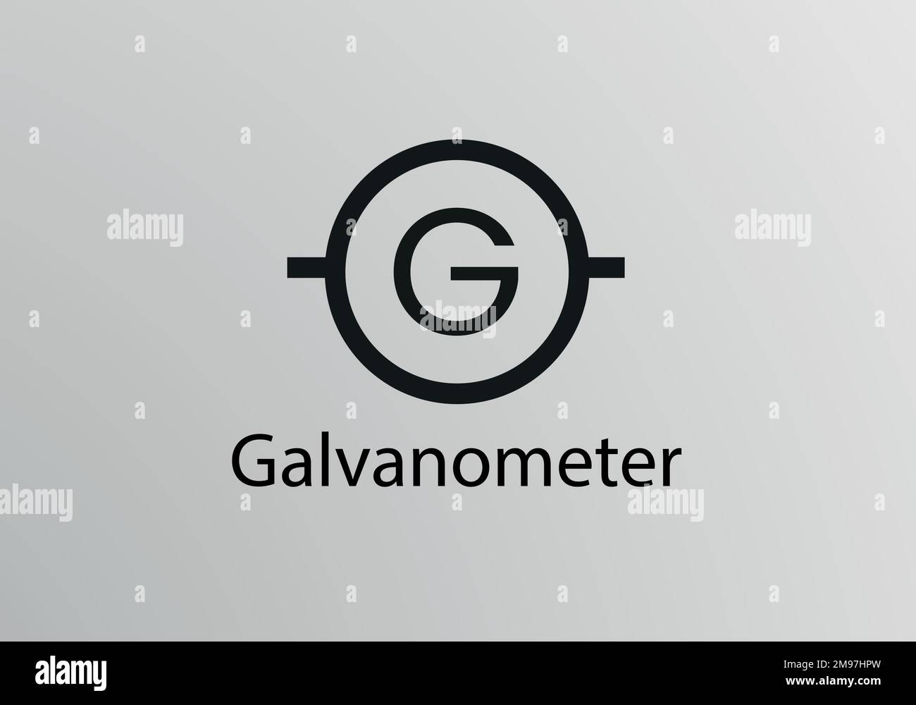 Galvanometer Engineering Symbol, Vector symbol design. Engineering ...