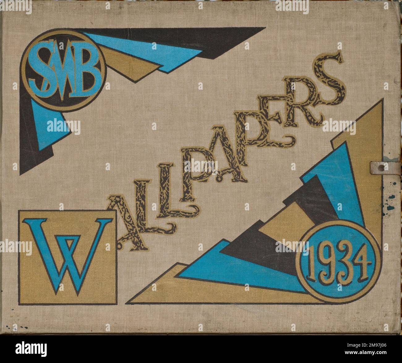 Cover design in art deco style, in an SMB wallpaper sample book Stock ...
