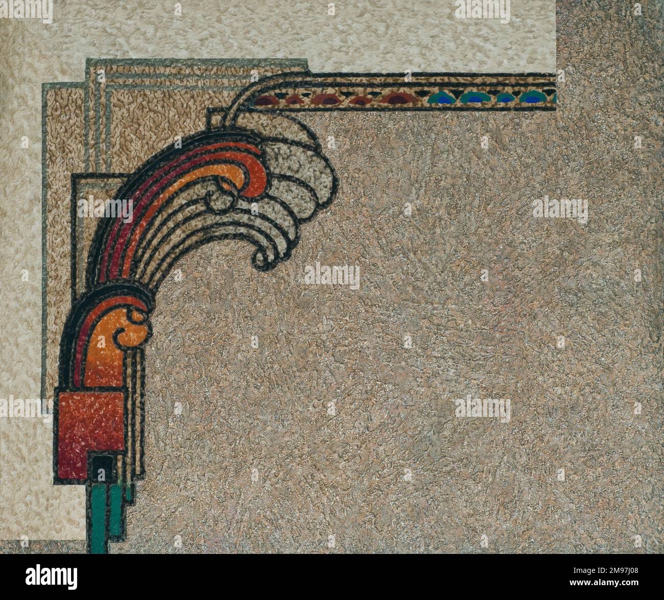 Corner design in an SMB wallpaper sample book Stock Photo - Alamy