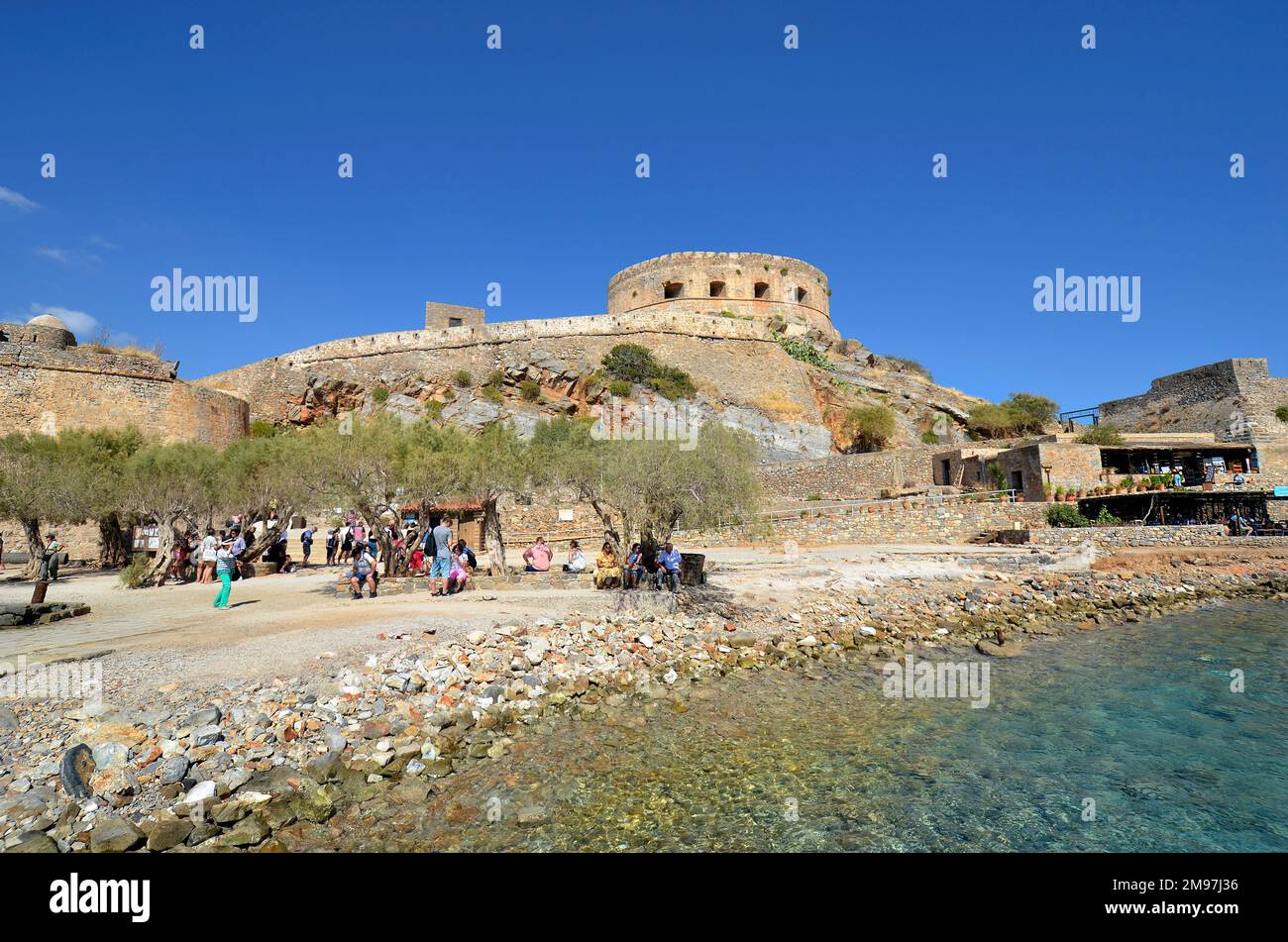 Plaka, Crete, Greece - October 10, 2022: Unidentified tourists to old ...