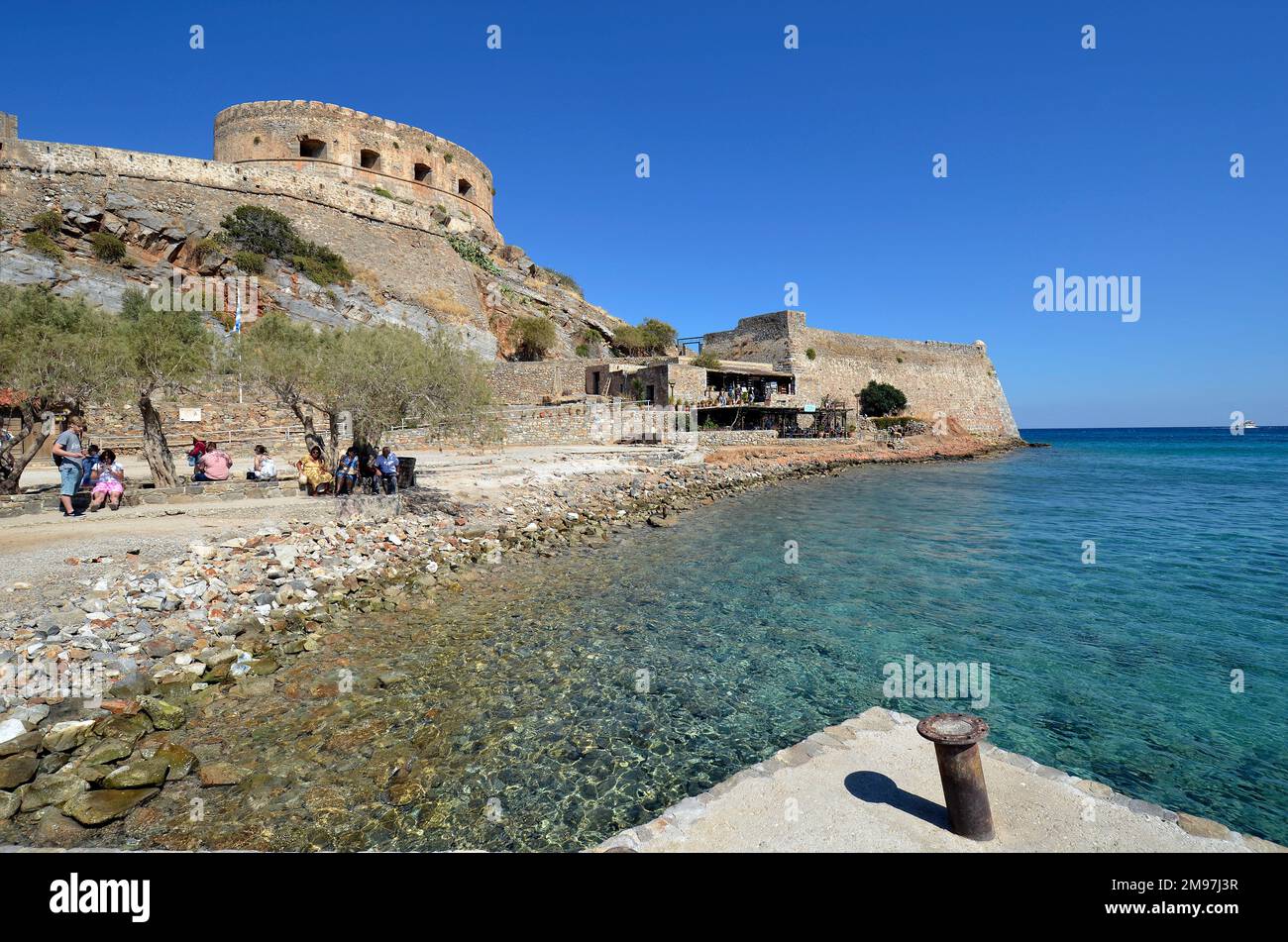Plaka, Crete, Greece - October 10, 2022: Unidentified tourists at old ...