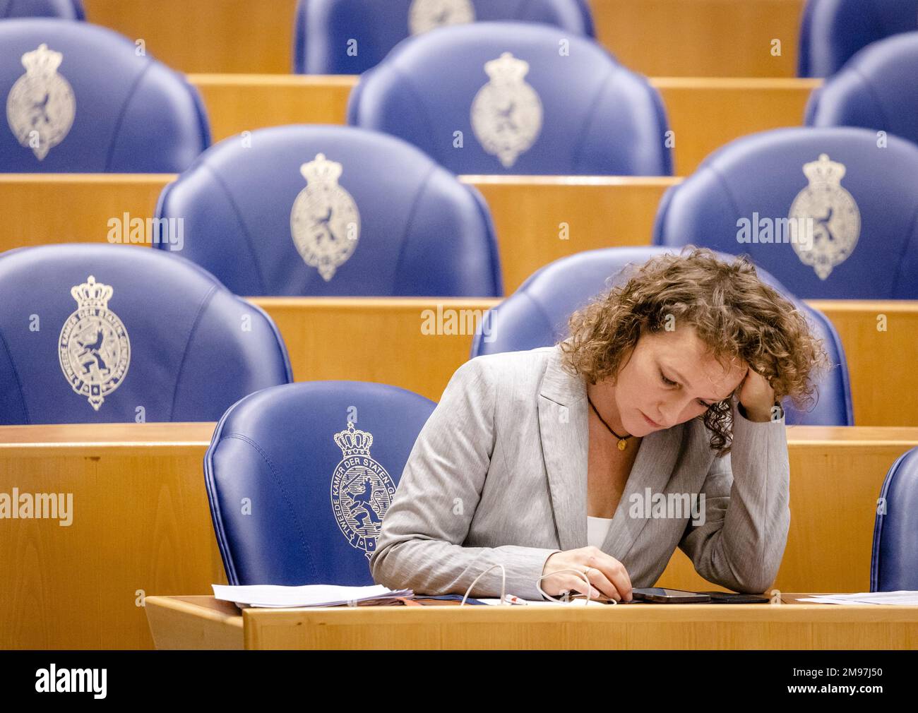 THE HAGUE - Renske Leijten (SP) during the weekly question hour in the ...