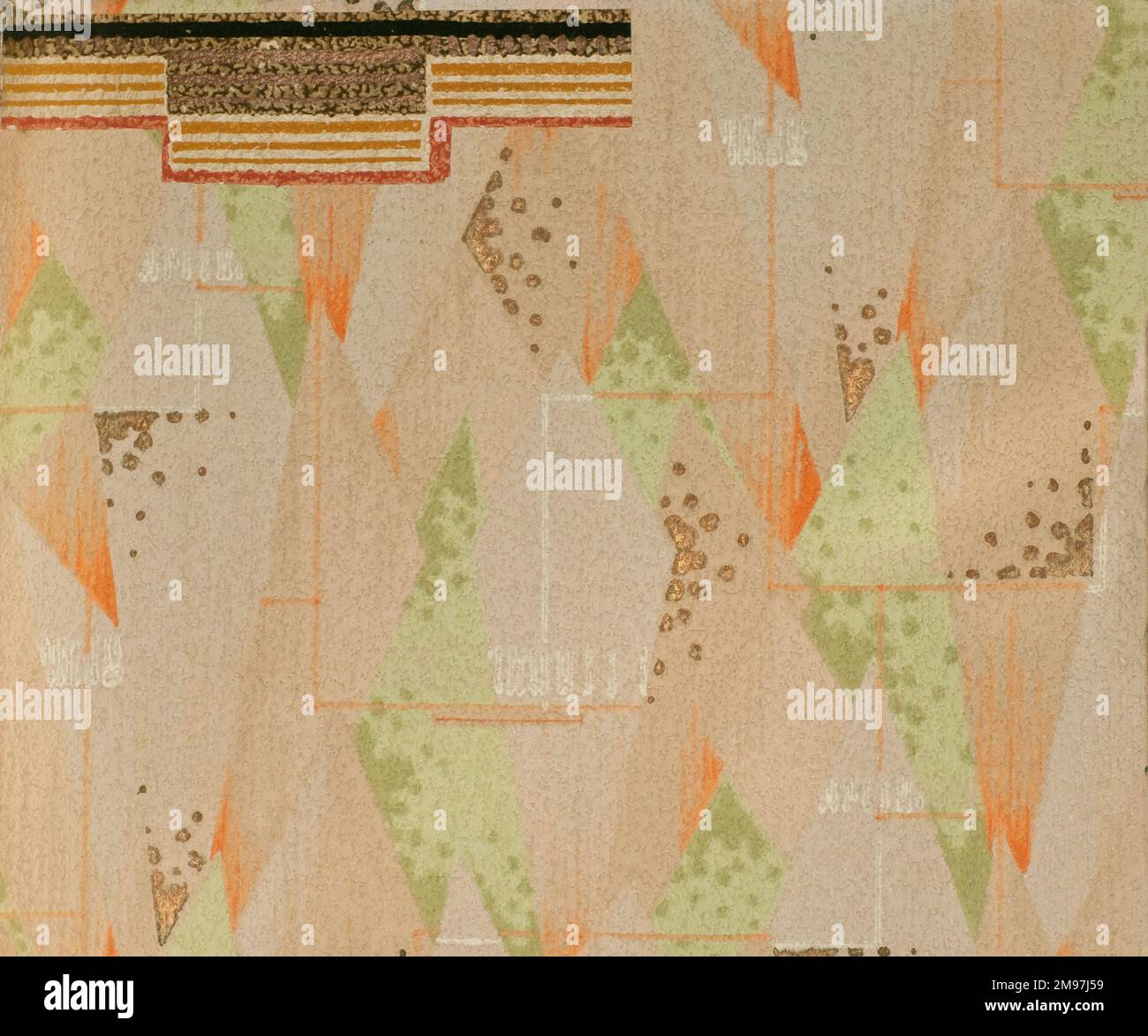 Geometric design patterns in orange hi-res stock photography and images ...