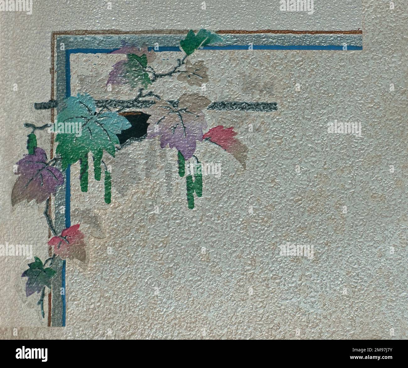 Corner design in an SMB wallpaper sample book Stock Photo - Alamy