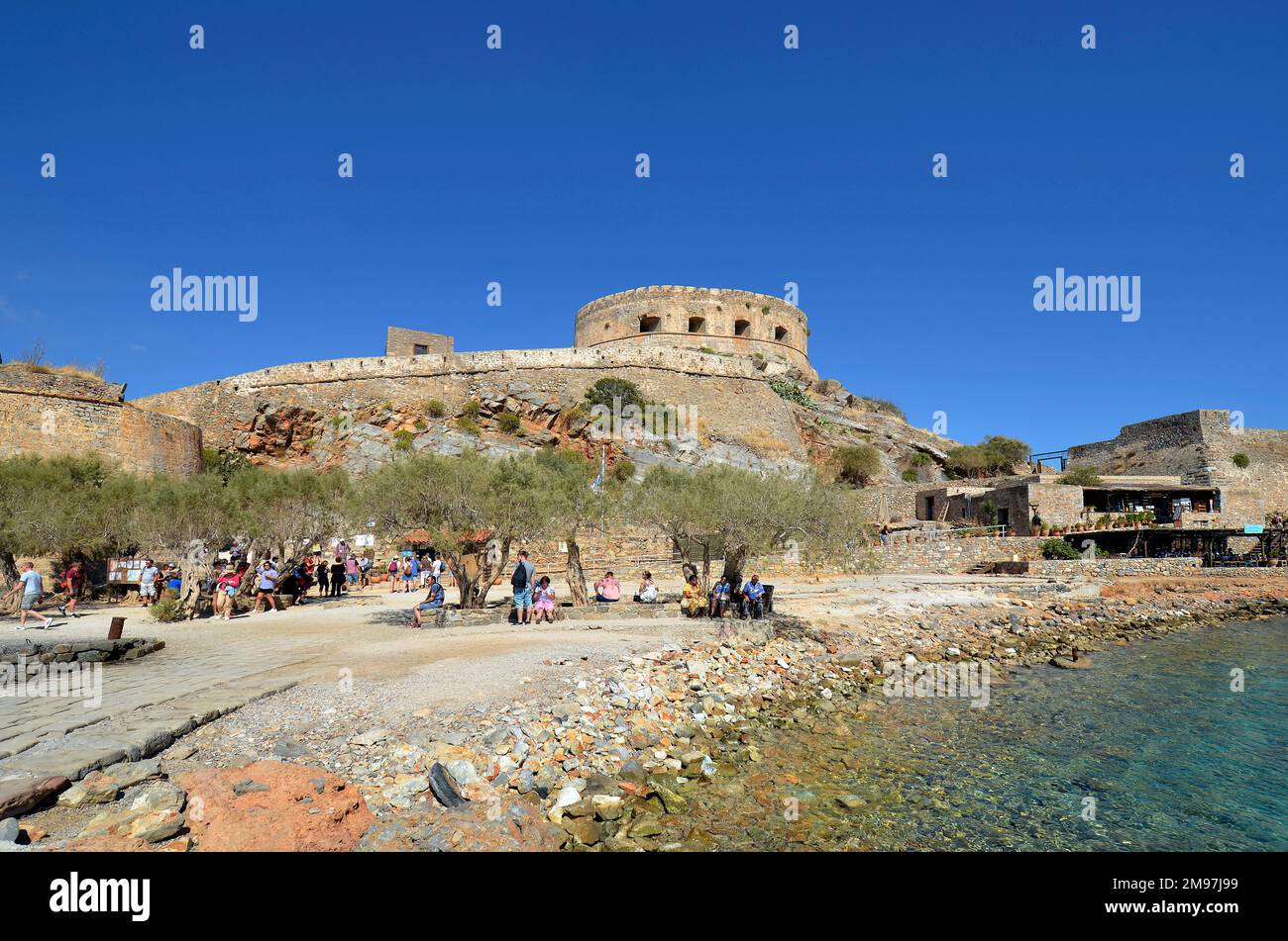 Plaka, Crete, Greece - October 10, 2022: Unidentified tourists on beach ...