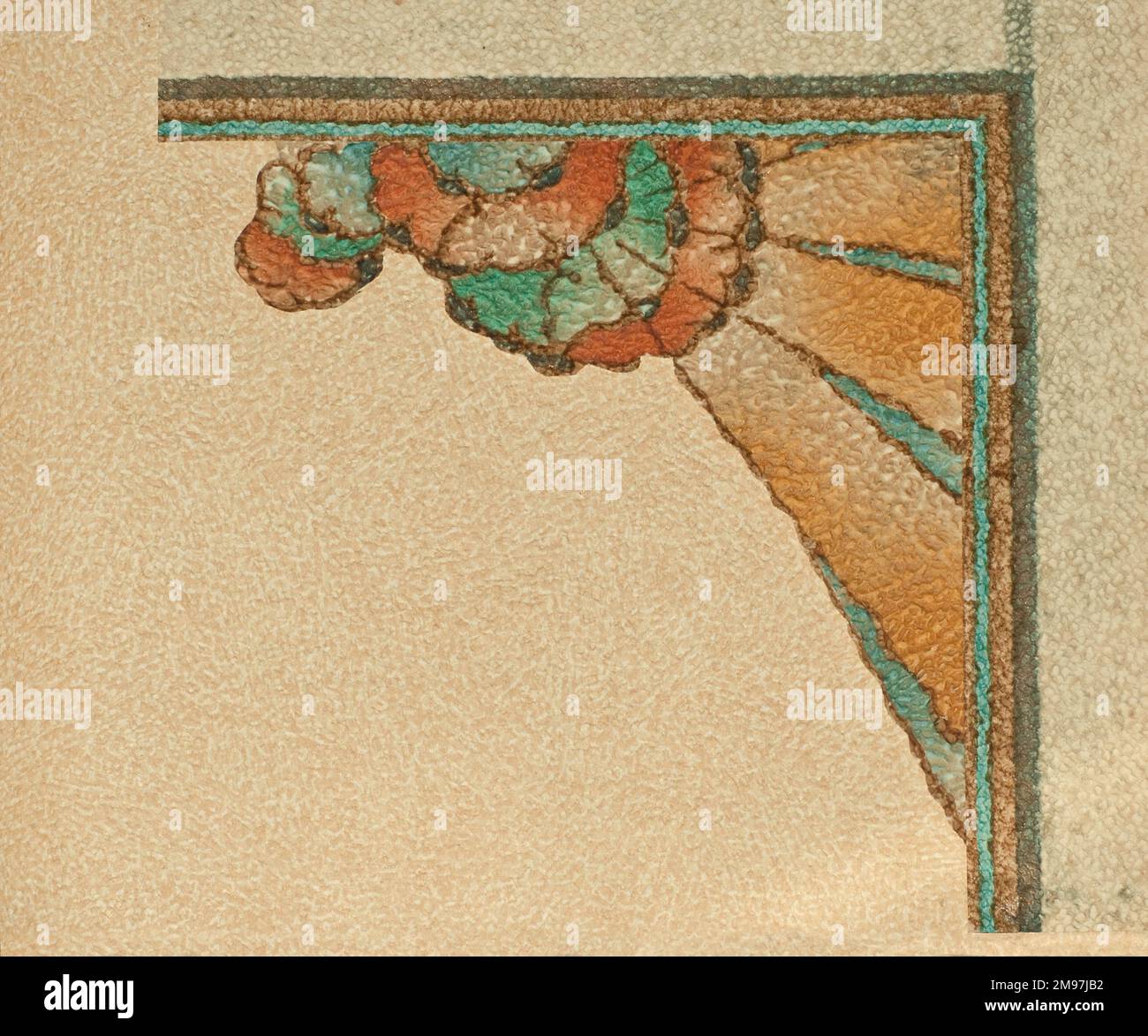 Corner design in an SMB wallpaper sample book Stock Photo - Alamy