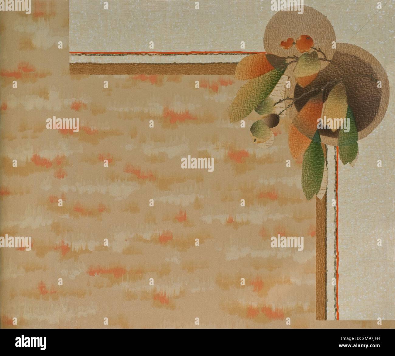 Corner design in an SMB wallpaper sample book Stock Photo - Alamy