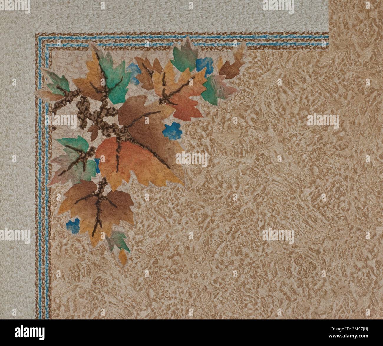 Corner design in an SMB wallpaper sample book Stock Photo - Alamy