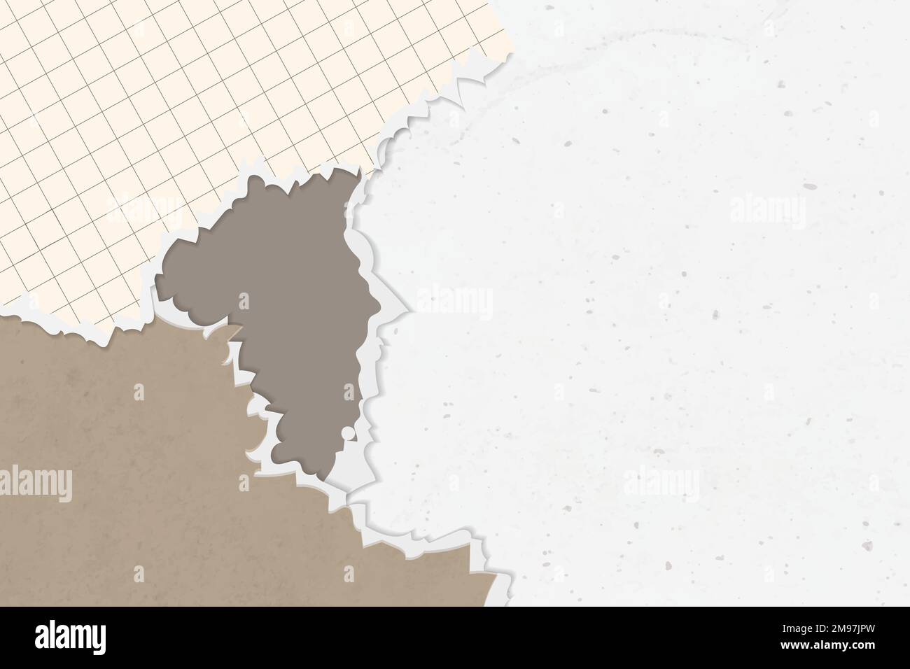 Brown ripped note collection vector Stock Vector Image & Art - Alamy