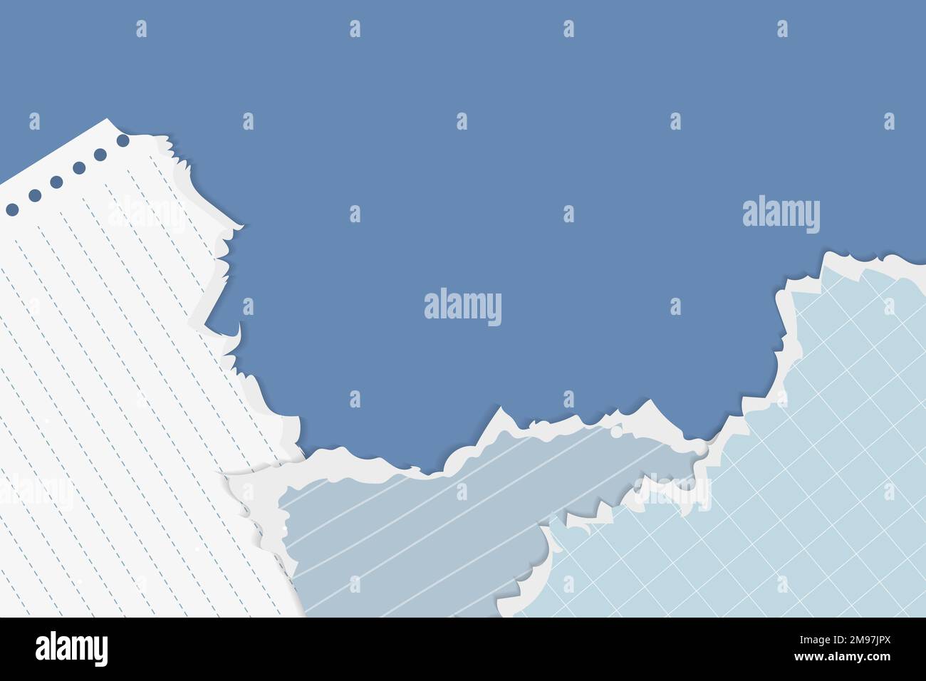 Blue ripped note collection vector Stock Vector Image & Art - Alamy