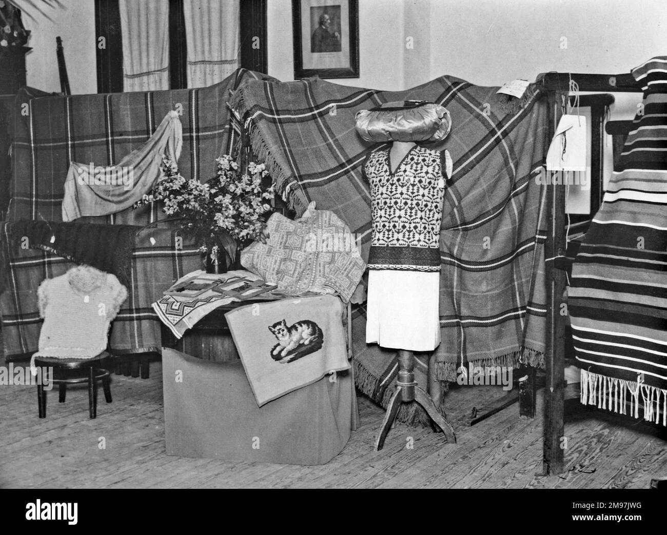 Display of homemade arts and crafts Stock Photo - Alamy