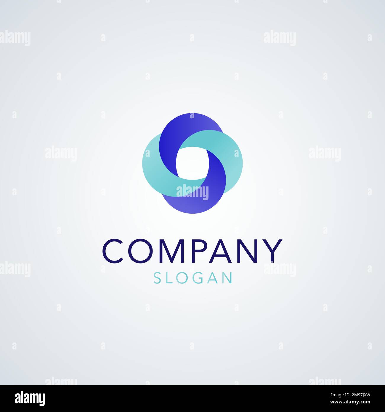 Blue creative company slogan vector Stock Vector Image & Art - Alamy