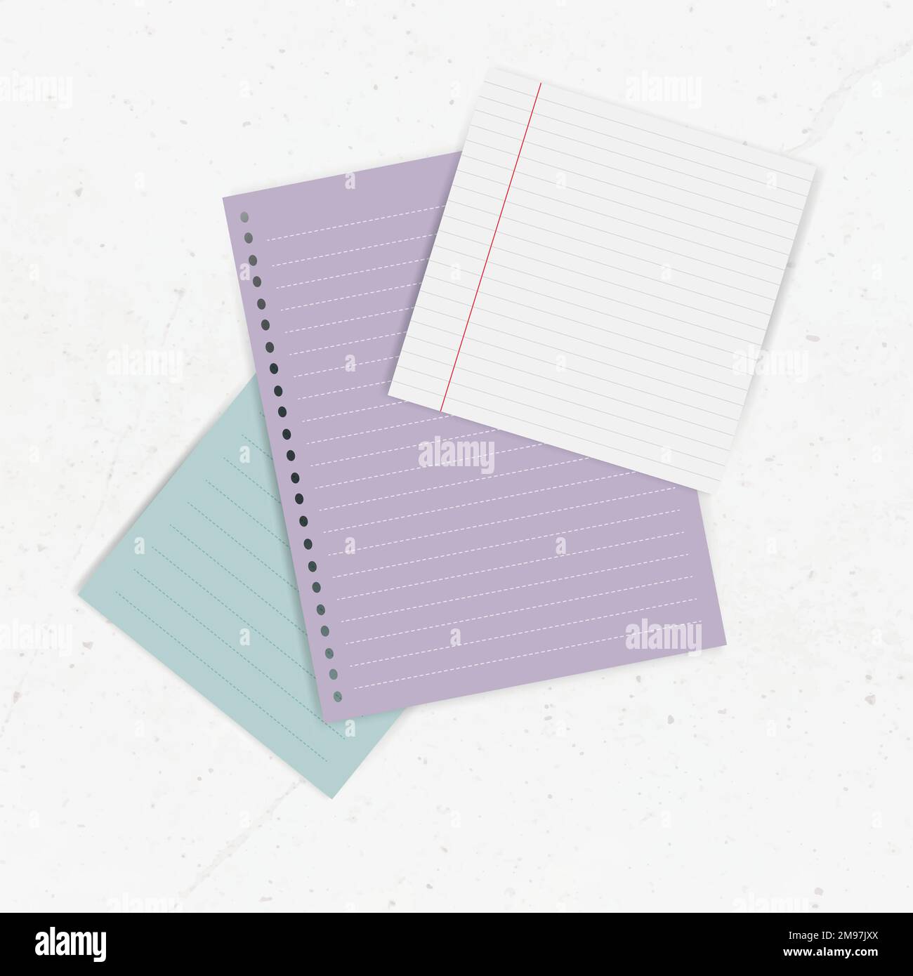 Blank colorful notepaper collection vector Stock Vector Image & Art - Alamy