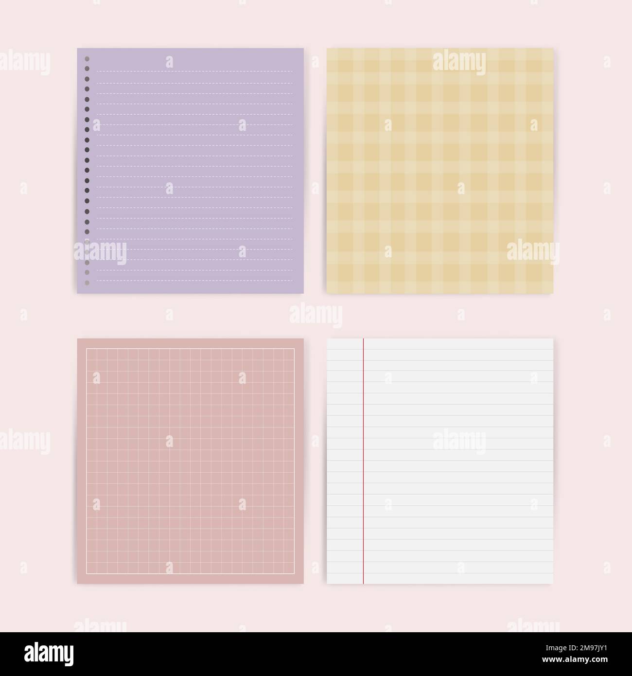 Purple paper purple notepaper Stock Vector Images - Alamy