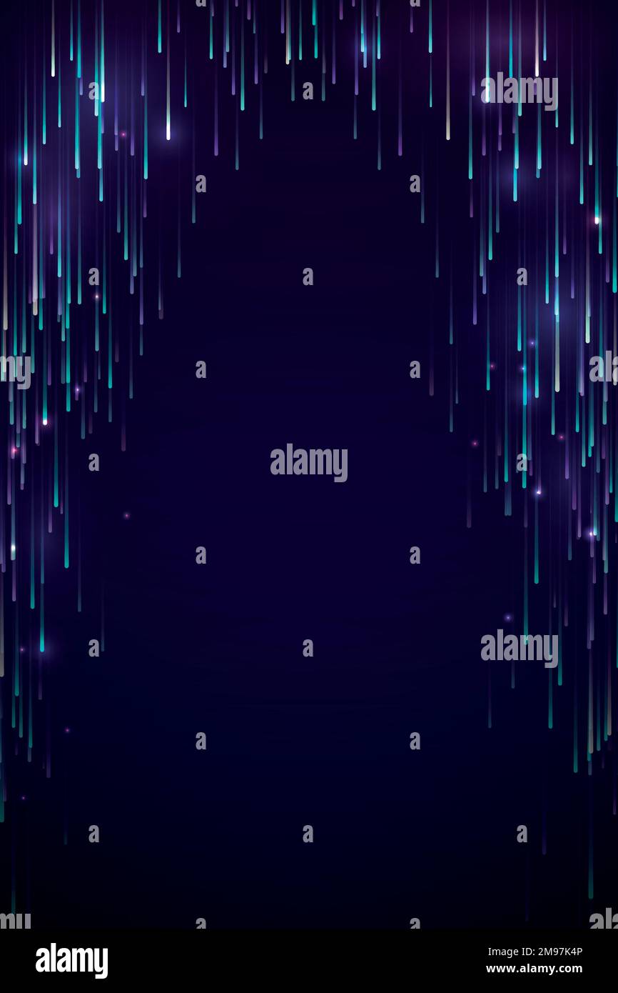 Colorful neon meteor background design vector Stock Vector Image & Art ...