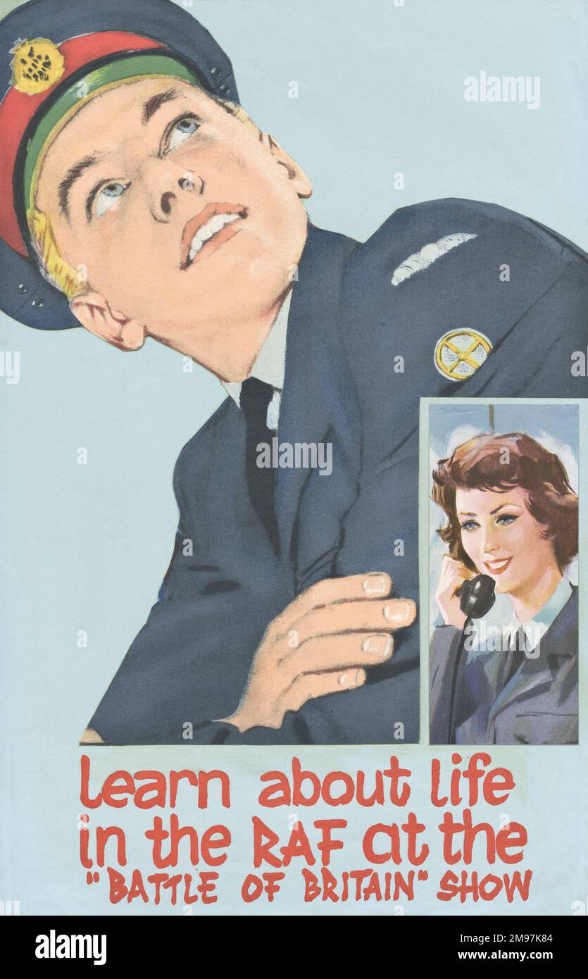 Recruitment poster, Learn about life in the RAF at the Battle of ...