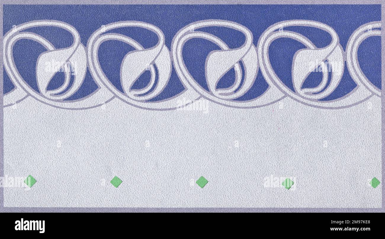 Art nouveau abstract design in blue, grey and green Stock Photo - Alamy