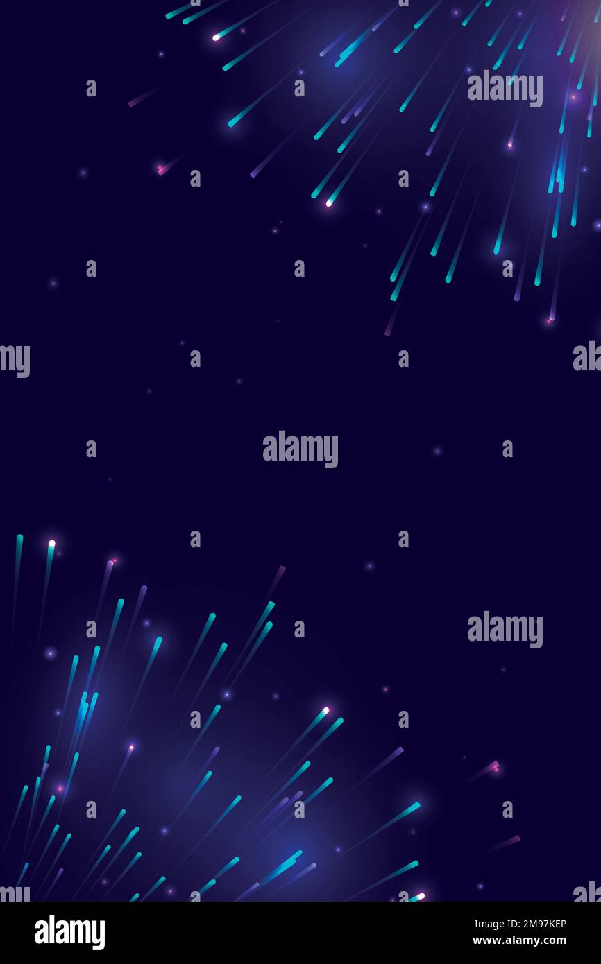 Colorful neon meteor background design vector Stock Vector Image & Art ...