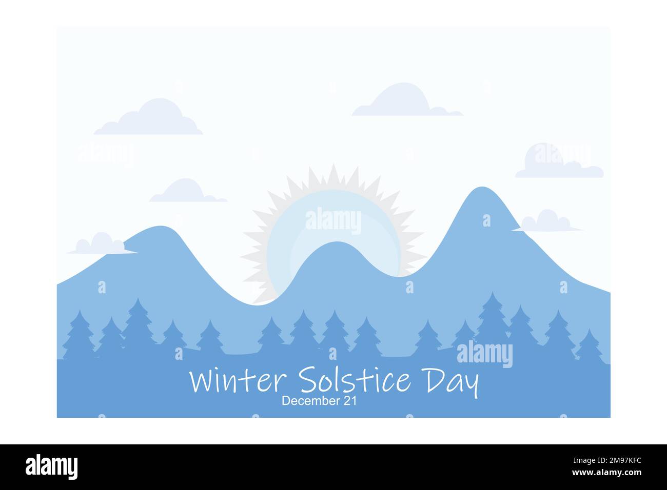 Winter Solstice Day theme poster or banner, Suitable for Poster ...