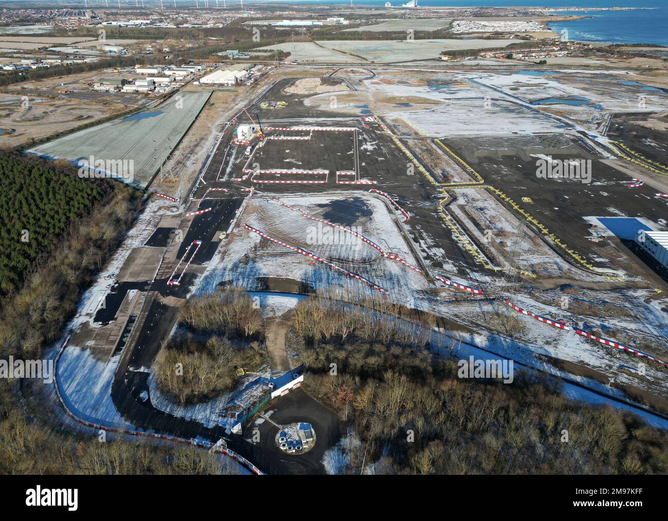 The site in Blyth, Northumberland where Britishvolt had plans to build ...