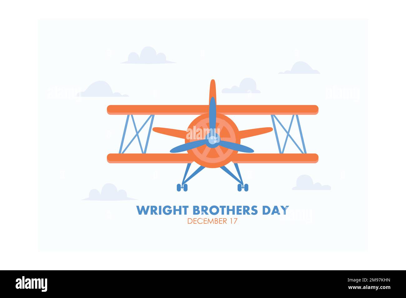 Vector illustration on the theme of Wright Brothers day observed each ...