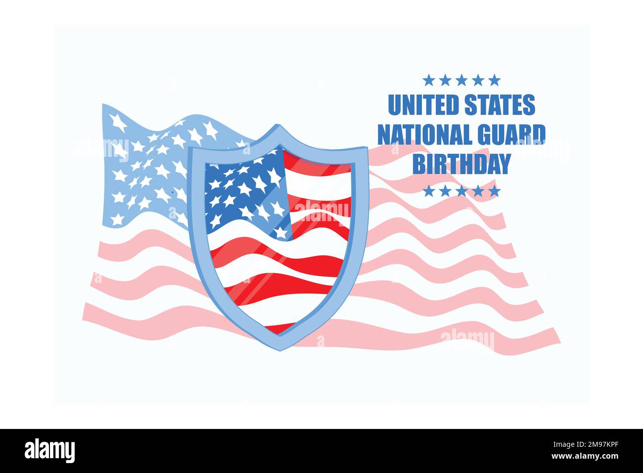 United States National Guard birthday. December 13. Holiday concept ...