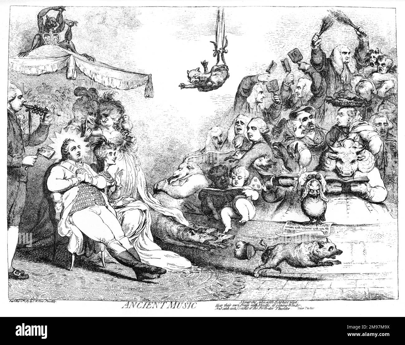 King george iii cartoon hi-res stock photography and images - Alamy
