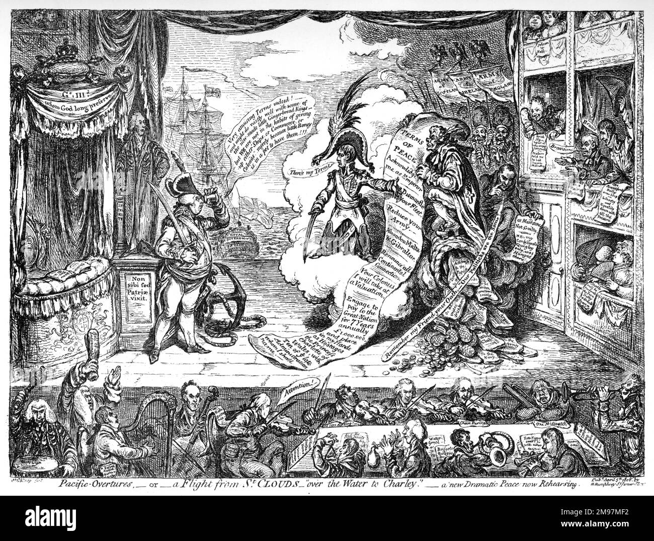 King george iii cartoon hi-res stock photography and images - Alamy