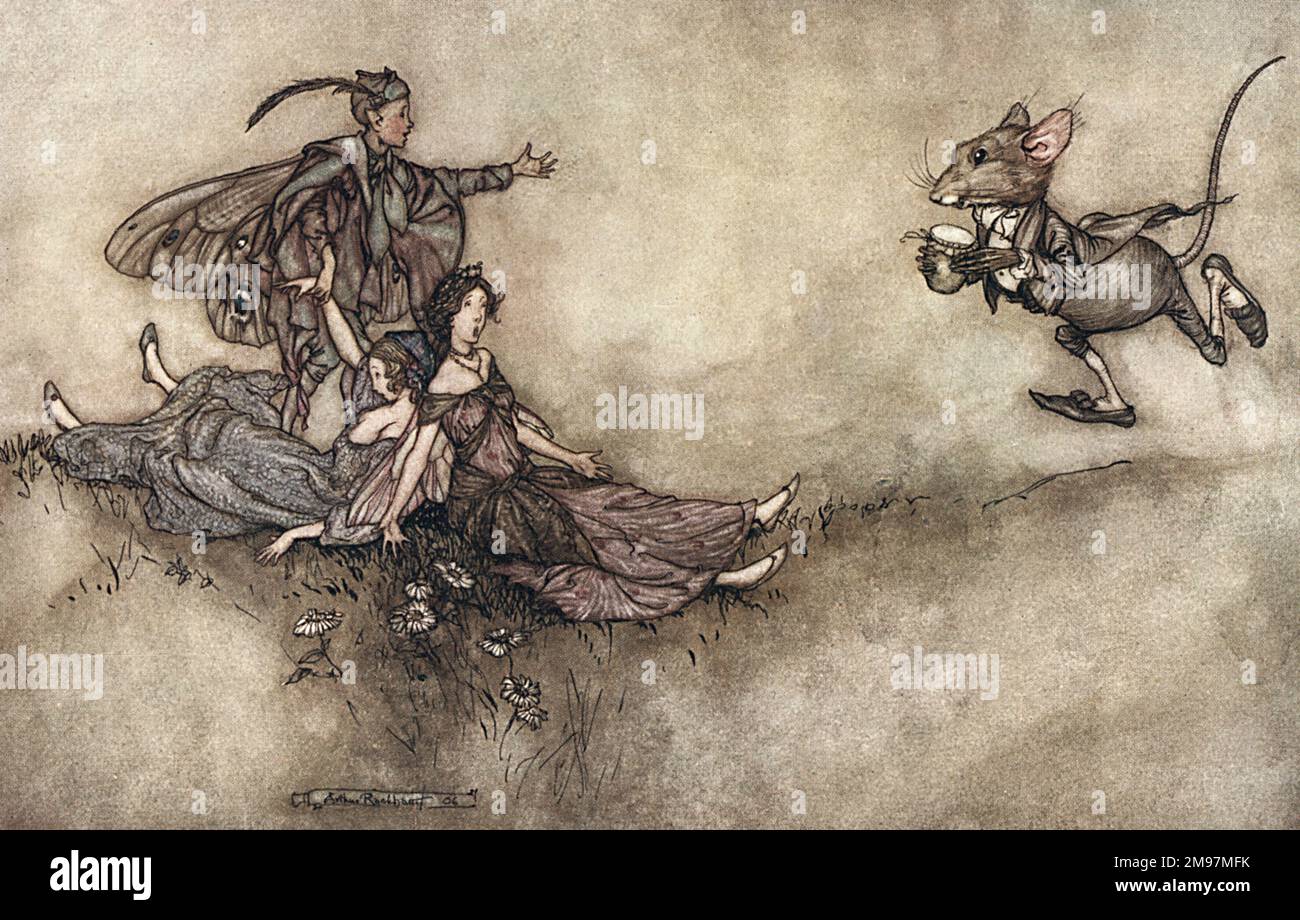 Illustration, Peter Pan in Kensington Gardens, by Arthur Rackham ...