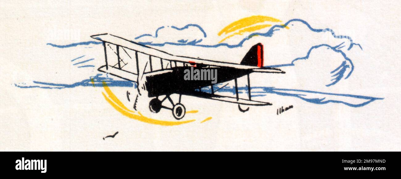 Flying biplane hi-res stock photography and images - Alamy